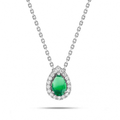 Collier émeraude- 7VN563GEB - subtil diamant